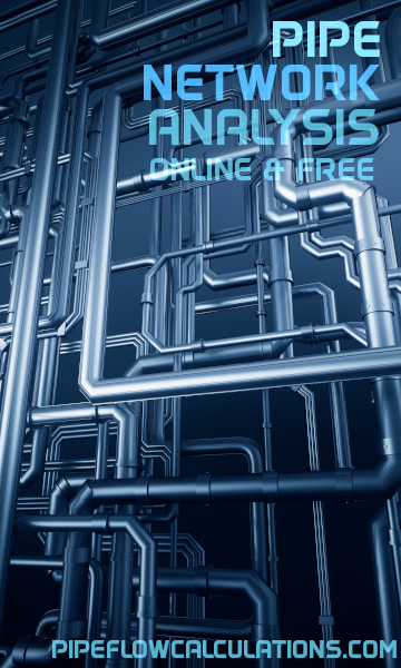 Pipe diameter and flow rate calculator, online